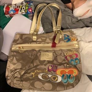 Coach Bags | Poppy Pop C Glam Tote | Poshmark